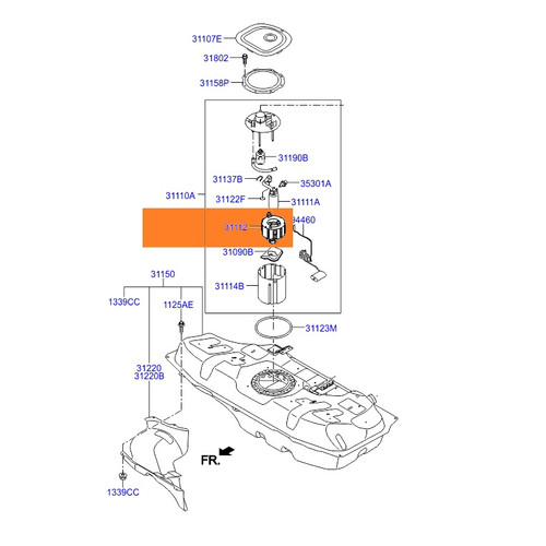 311122P000 Filtro De Combustivel Sorento 2.4 3.5 Santa Fé 3.5 3.3 V6 ...