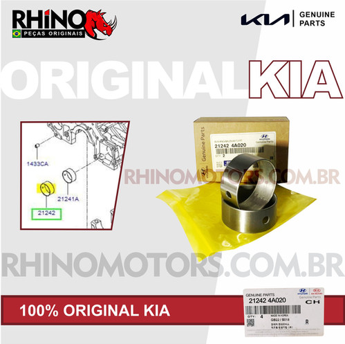 212424A020 - Bucha Dianteira Eixo Hr, Bongo E Sorento 2.5 16v 2013 ...