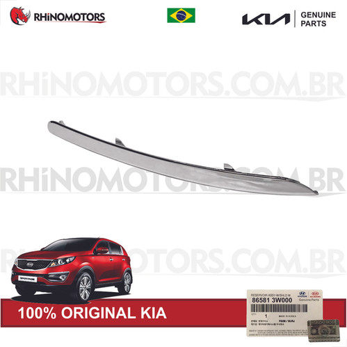 865813W000 Friso Cromado Esquerdo Parachoque Diant. Kia Sportage: 2010 ...
