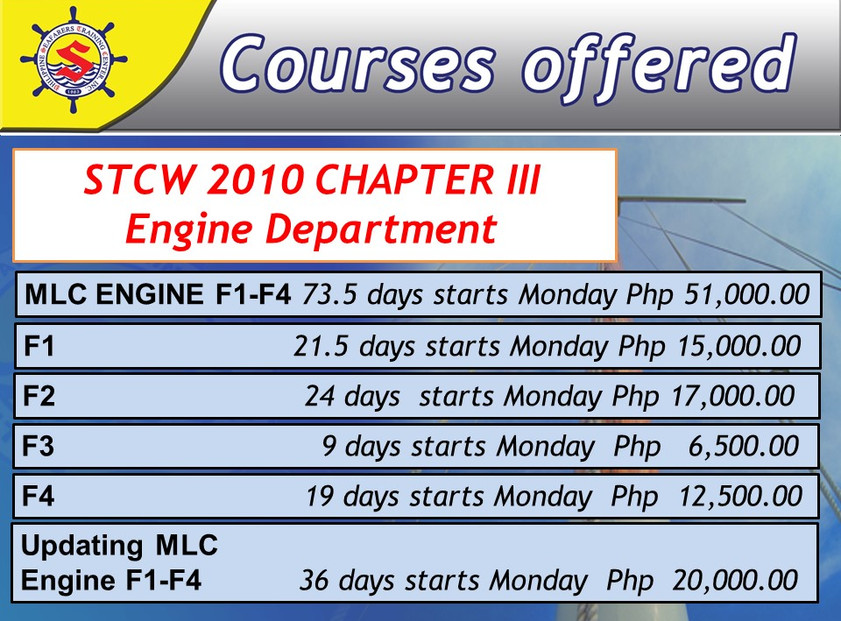 Training Programs | Philippine Seafarers Training Center, Inc.