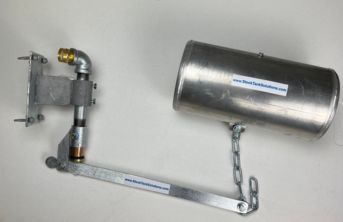 (Tire Tank) Float Valve Kit with 6”x12” barrel float ( Water Hose ...