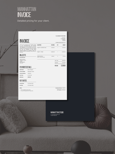 THE MANHATTAN | Invoice | Architecture Templates