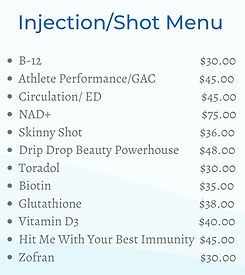 Injections/Shots | Drip Drop IV Hydration & Wellness