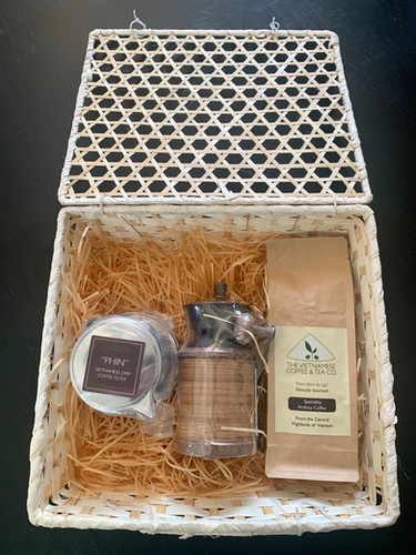 Vietnamese Coffee Beans Gift Set (with grinder) | VietnameseCoffeeTea