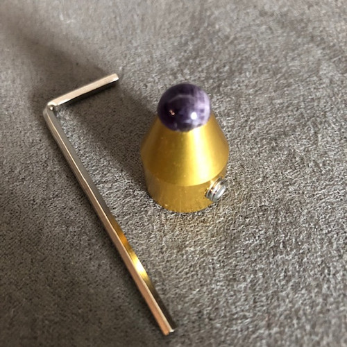 Amethyst Tuning Fork Gem Foot Boot Point Attachment | Aura Sounds