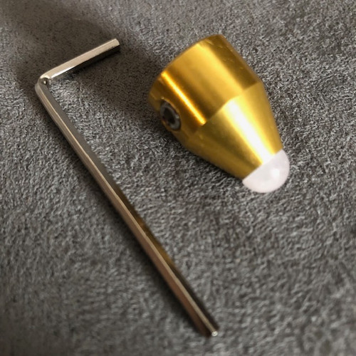 Rose Quartz Tuning Fork Gem Foot Boot Point Attachment | Aura Sounds