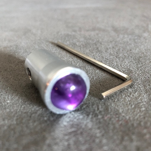 Amethyst Tuning Fork Gem Foot Boot Attachment | Aura Sounds
