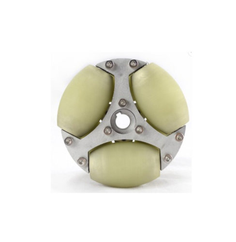 100MM HEAVY DUTY DOUBLE ALUMINUM OMNI DIRECTIONAL WHEEL POLYURETHANE ...