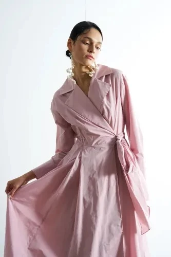 Bize Dress Pink Taffeta BZ2064 | Nichols & Co