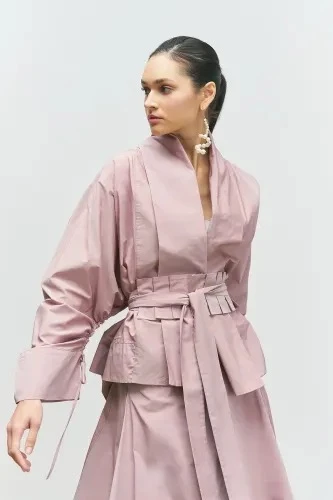 Bize Taffeta Jacket Pink BC5040 | Nichols & Co