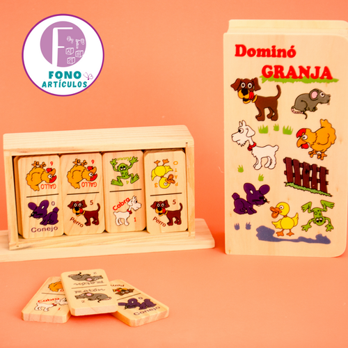 Dominó animales de la granja | FonoArtículos