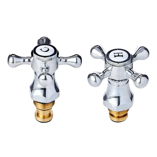 Cross Head Tap Conversion Kit. Fits 1/2" & 3/4" | KeyPlumb