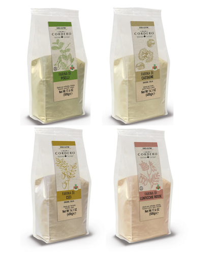 KIT DI FARINE ceci - lenticchie - piselli - castagne | Cordero