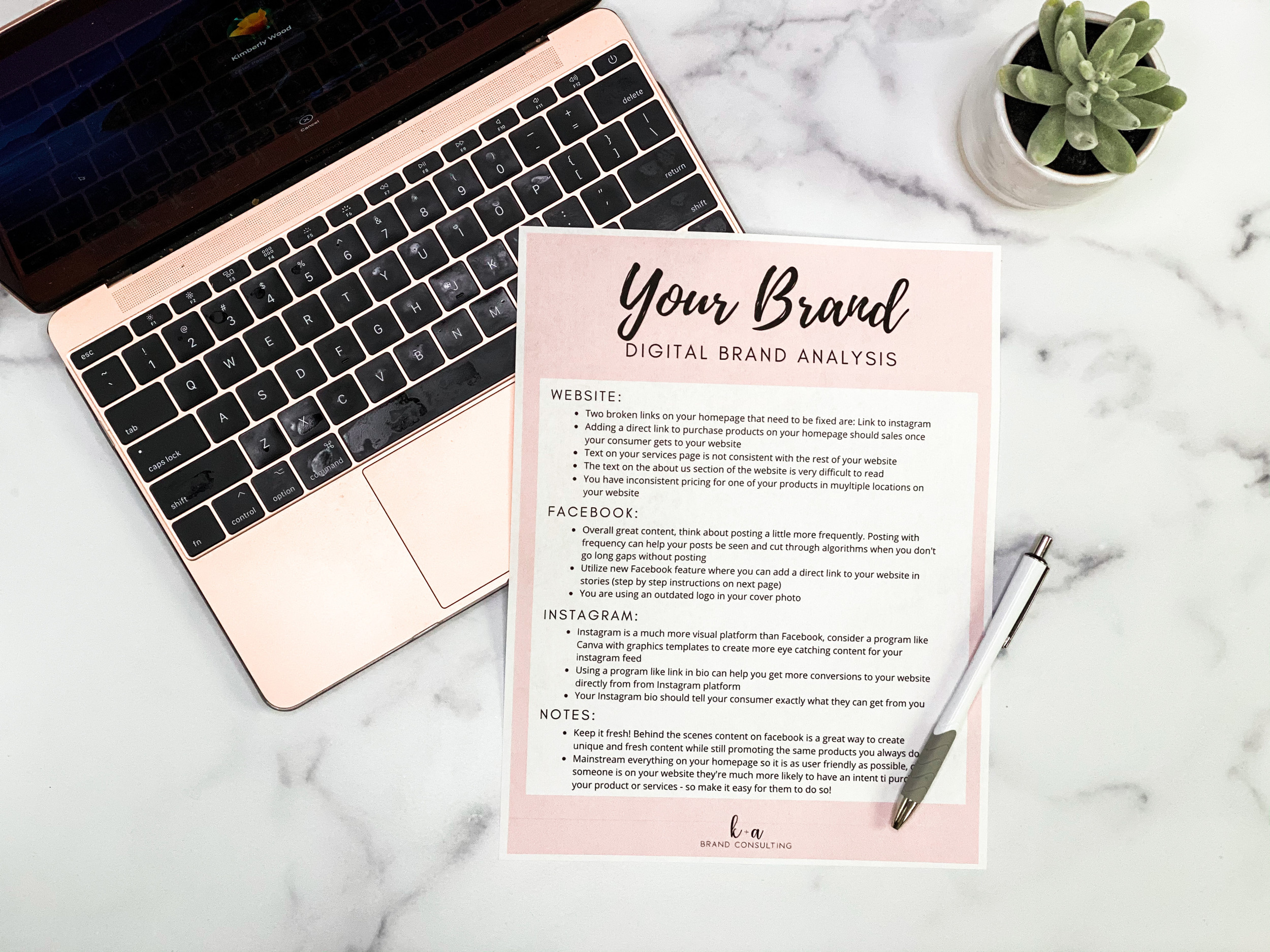 Digital Brand Analysis | k+a brand consulting