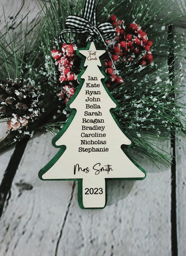 Teacher Class Tree Ornament | Lakeshore Designs RI