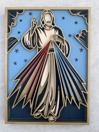 Layered Divine Mercy (Various Sizes Available) | Glory Bee Designs