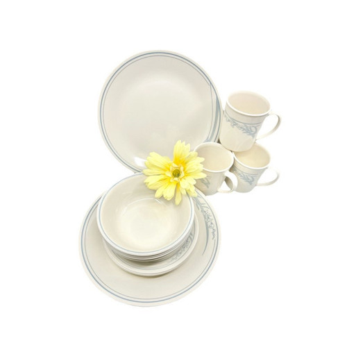 Vintage Corelle/Corning "Blue Lily" 16 Piece Set for 4 / Vintage ...