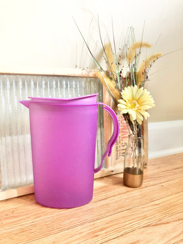 Vintage Tupperware Impressions Purple Pitcher / 2.1 Quart/8.75 Cups ...