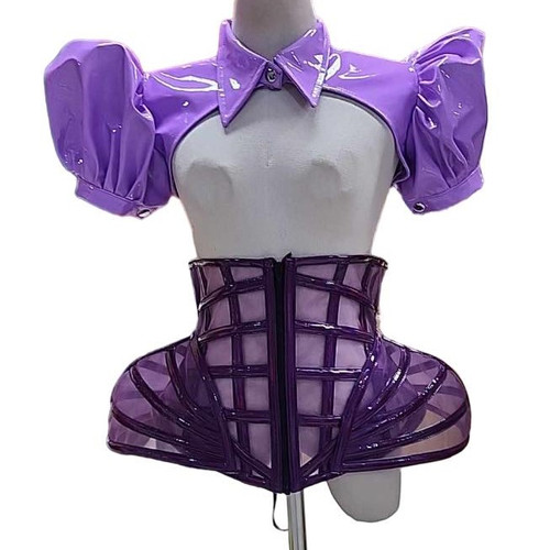 PVC puff sleeved jackets | Dance Station