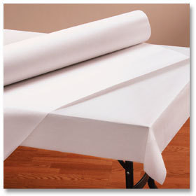White Paper Tablecloth. 40" x 300'. | Mysite