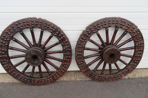 EARLY QING DYNASTY CHINESE OX-CART OR WAGON WHEELS | website