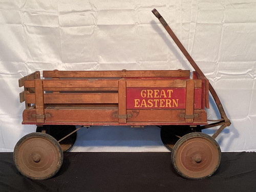 "GREAT EASTERN” WOODEN CHILD'S PULL WAGON c1920 | website