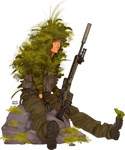 GHILLIE FROG Sticker | DELTA MAGNA