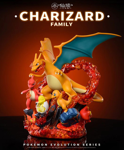 Xianjing Studio - Pokemon - Charizard Family GK Resin Statue ...