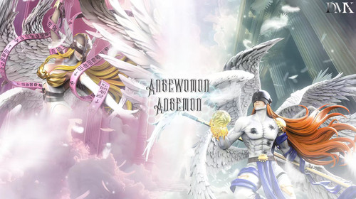 DMX Studio - Digimon - Angemon & Angewomon GK Resin Statues ...