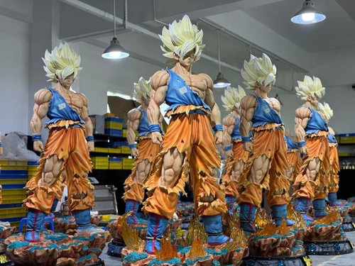 Infinite Studio - Dragon Ball Life Size Super Saiyan Goku Resin Statue ...