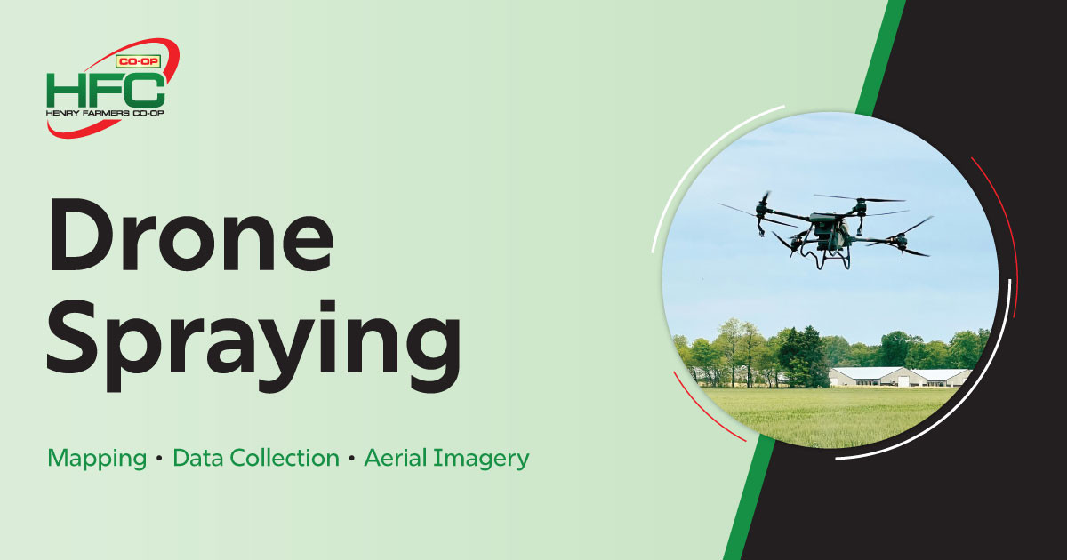 Drone Spraying | Henry Farmers Co-op