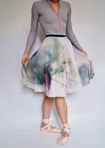 Double Layer Circular Wrap over skirt | Ballet Skirts By Lucinda