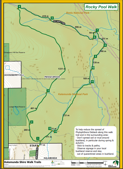 Rocky Pool Walk - Kalamunda National Park