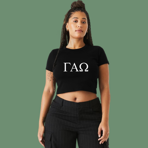 Gamma Greek Letters - Crop Top | Liberada Designs