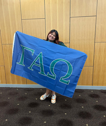 Gamma Alpha Omega Normal Greek Letters Flag | Liberada Designs