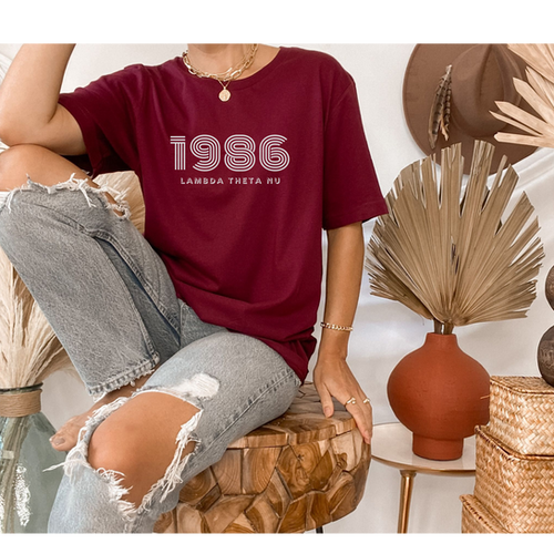 1986 Lambda Theta Nu Retro Tshirt | Liberada Designs