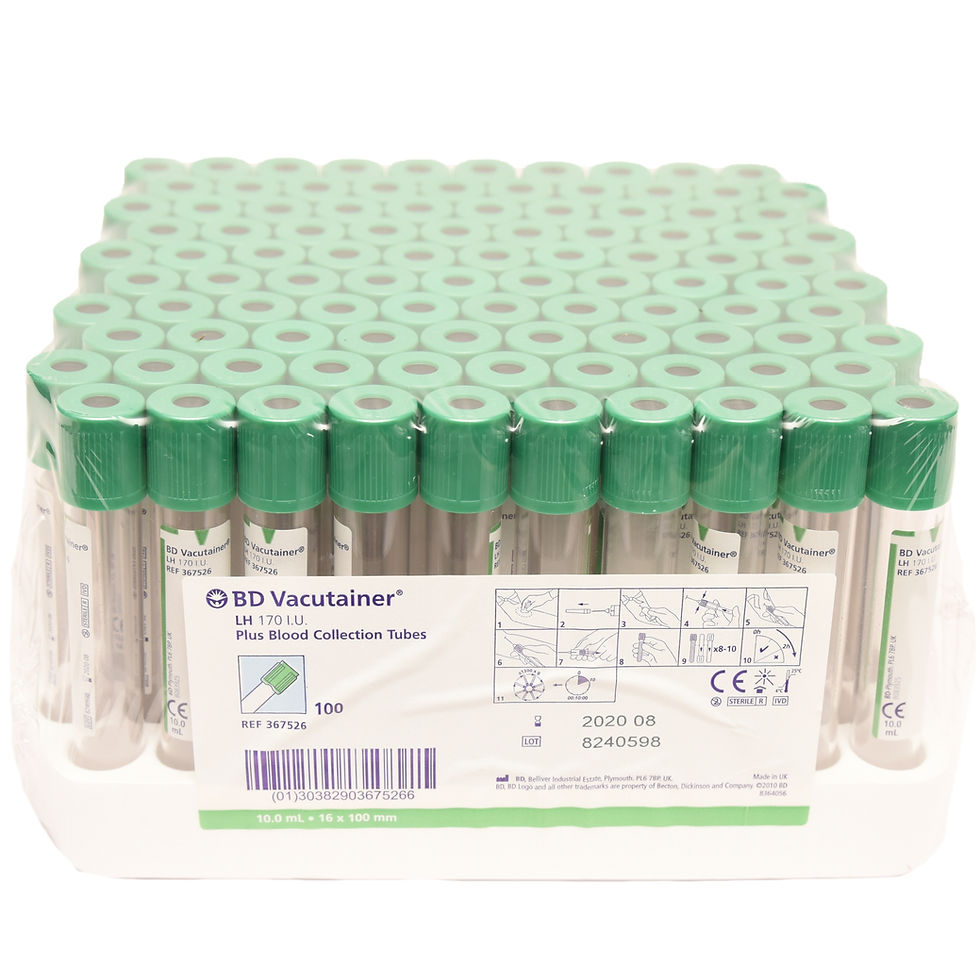 Sodium heparin or lithium heparin (Green) BD Vacutainer® | Phoenix ...