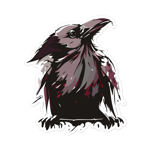 Punk Raven Sticker | The Raven Gift Co