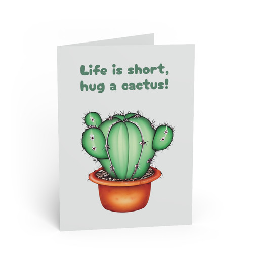 Hug a Cactus Greeting Card | The Raven Gift Co
