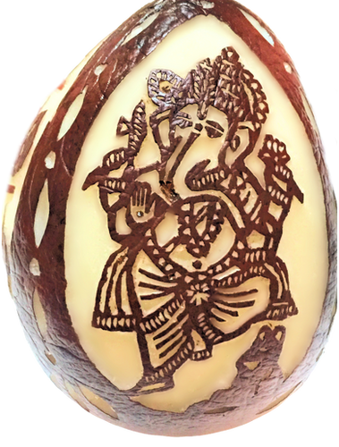 Lord Ganesha On Coconut | Dibaana
