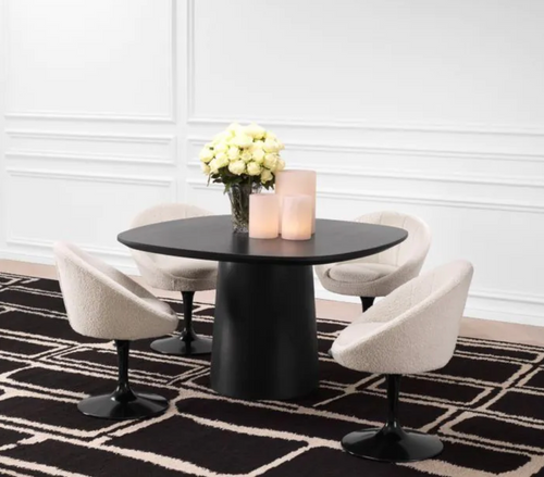 MOTTO DINING TABLE in Black Veneer | JAMI BALDWIN DESIGNS