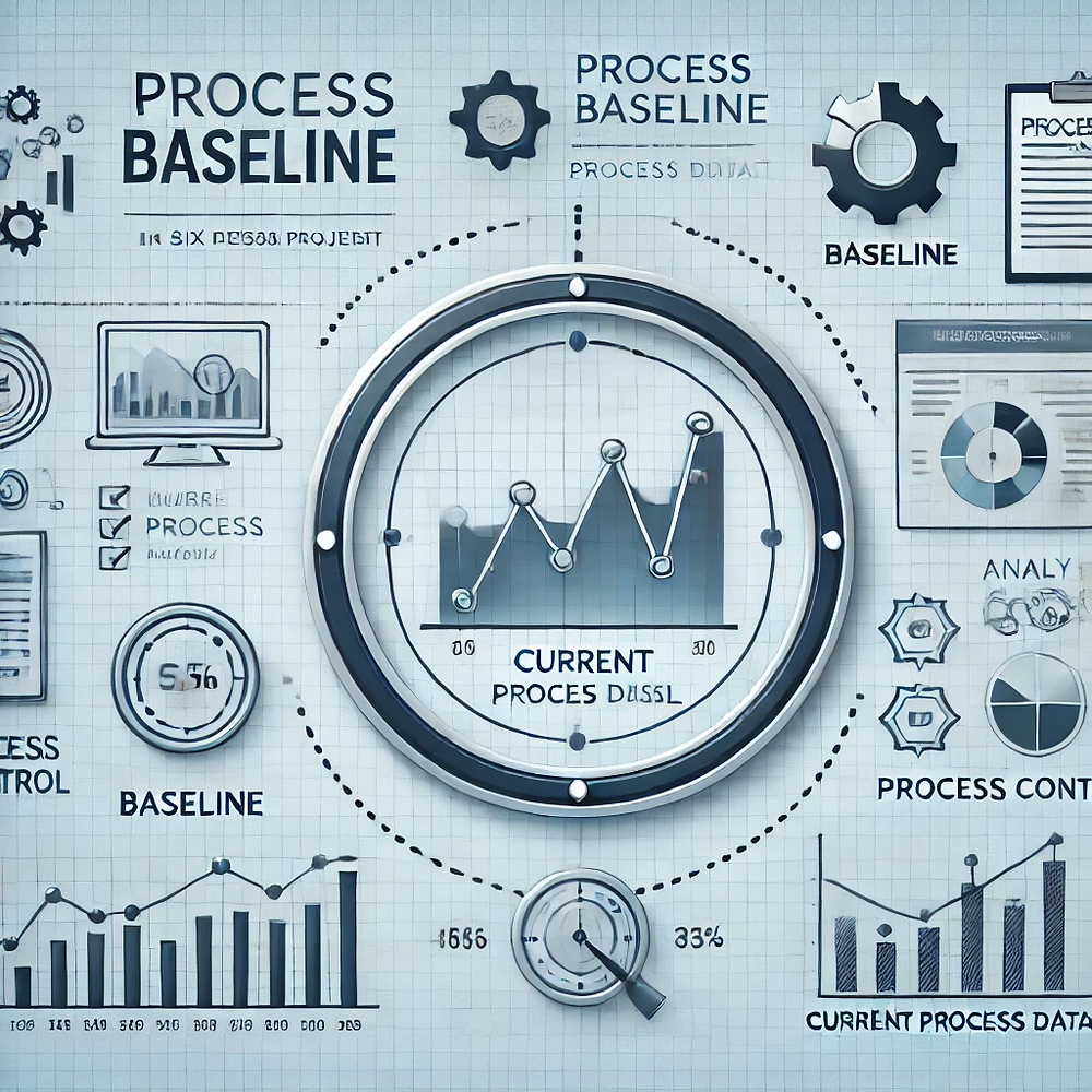 Was ist im Six Sigma eine Process Baseline und wie wird sie gemessen?
