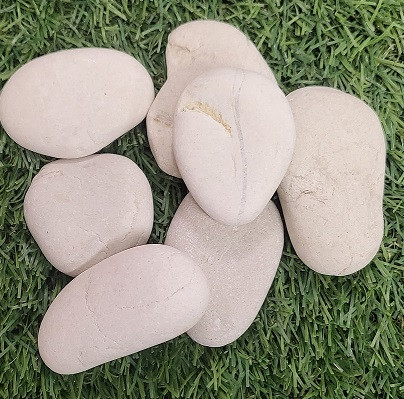 Ivory Pebble Size: 30-50mm | Stone Tec