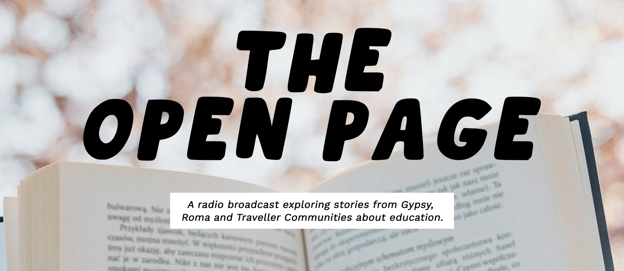 The Open Page | Skimstone Arts