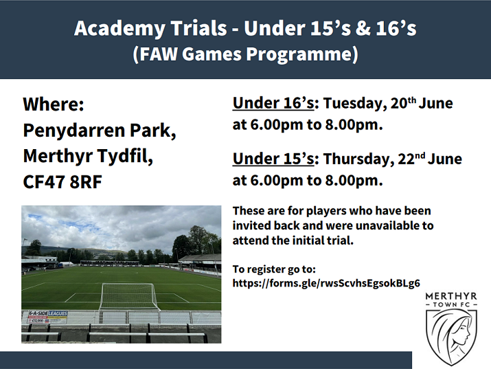 NEWS Merthyr Town FC