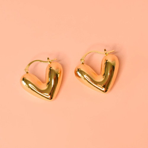 Arracadas chunky corazón | sweetmint
