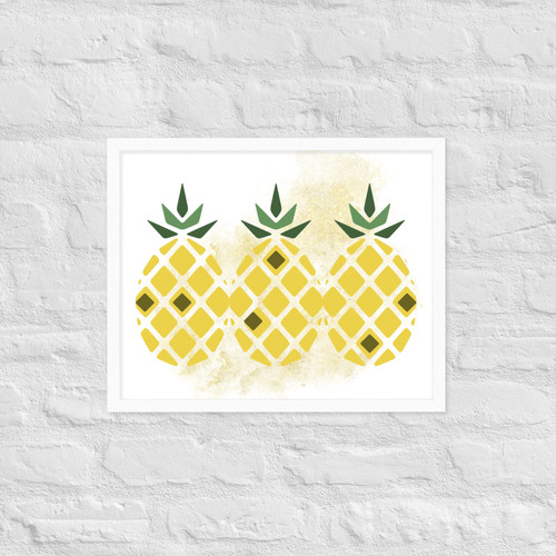 Tropical Pineapple Wall Art Print| Home Decor Print | Art Galilee