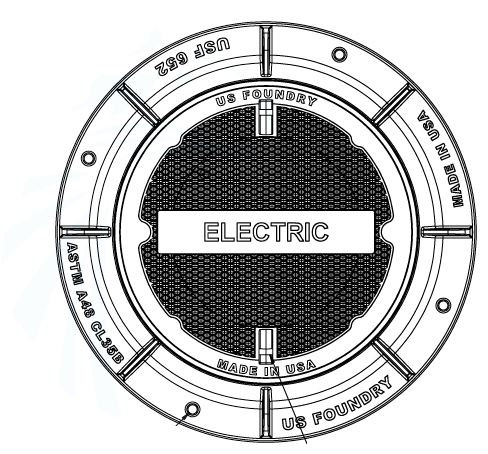 Electric Manhole Frame & Cover | Green Hat Supply