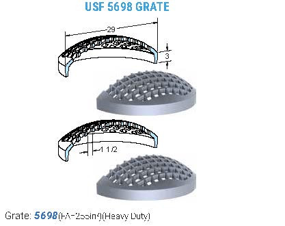 INDOT 24" Pipe Catch Basin Beehive Grate | Green Hat Supply