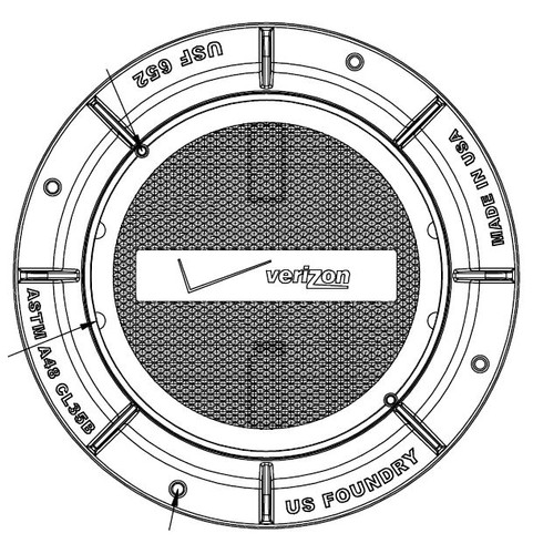 Verizon Manhole Frame & Cover | Green Hat Supply
